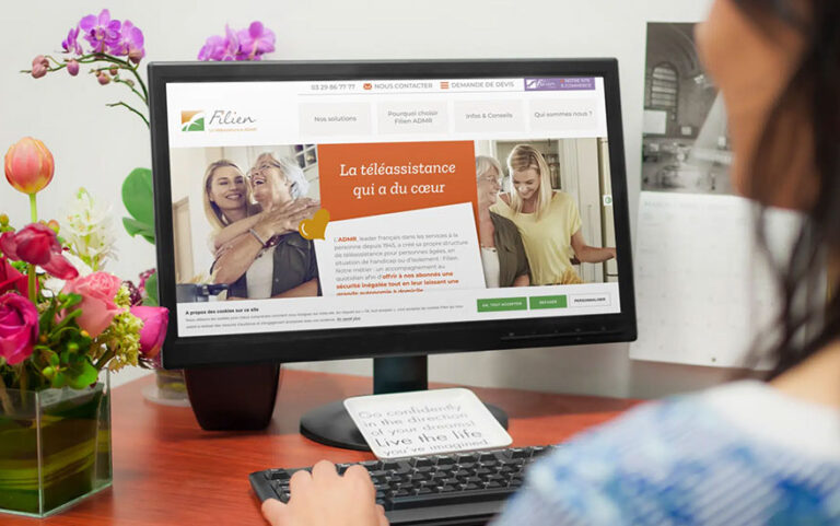 Redesign of a showcase site for Filien by the AntheDesign agency